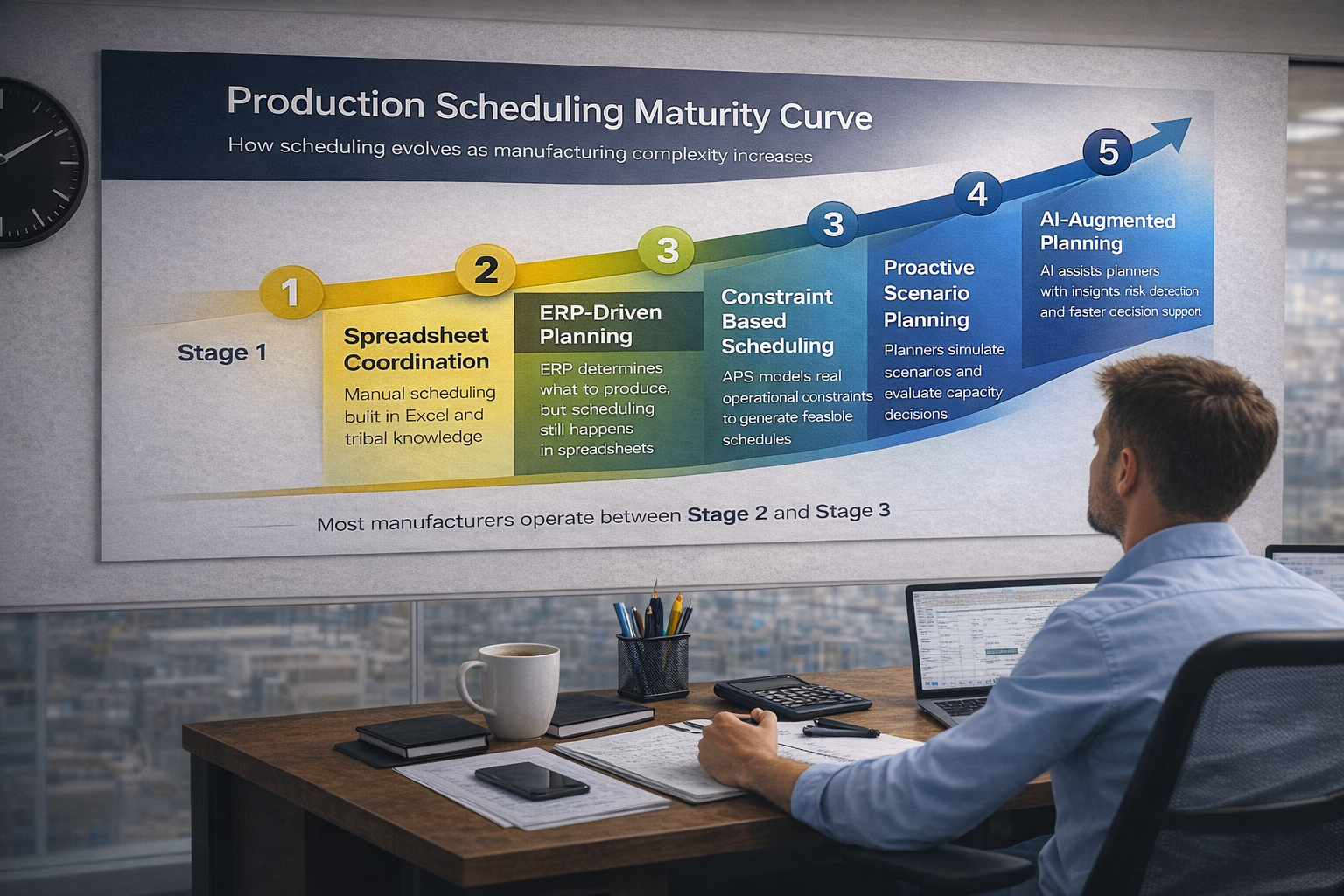 Production Scheduling Maturity: The 5 Stages | PlanetTogether