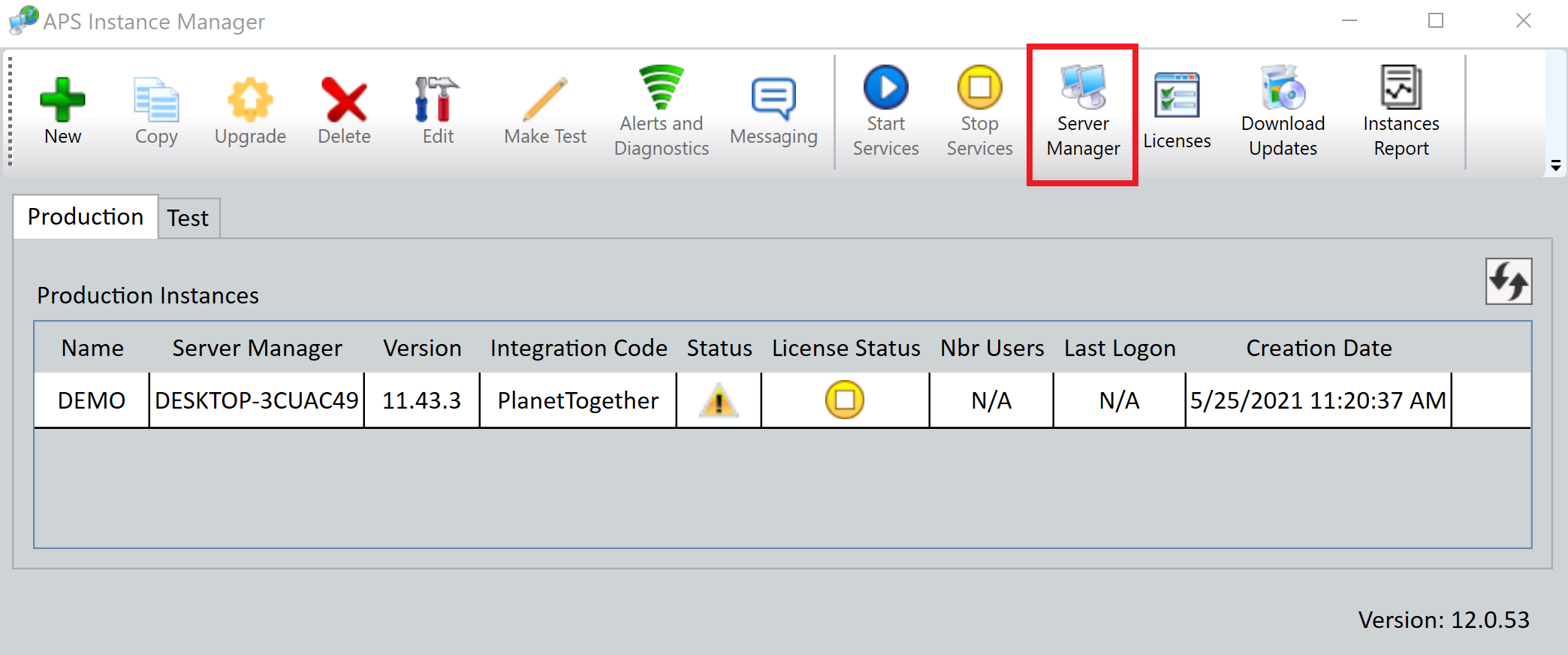 Admin Message on Login